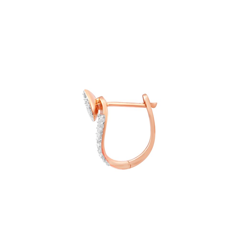Buy Refined Drop Diamond Rose Earring BSE24A05-D400X0B Online at ORRA.