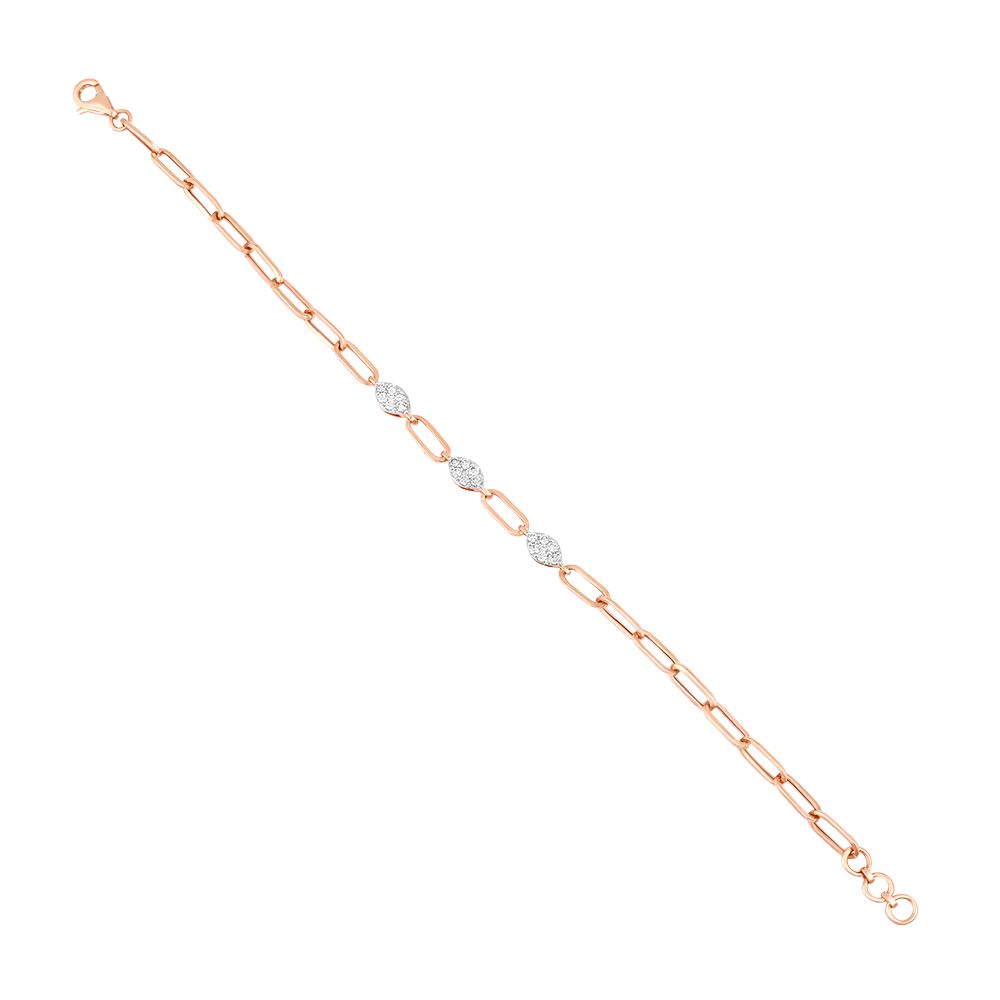 Buy Opulent Paper Clip Bracelet For Women EBR24S15-D600XAC Online at ORRA.