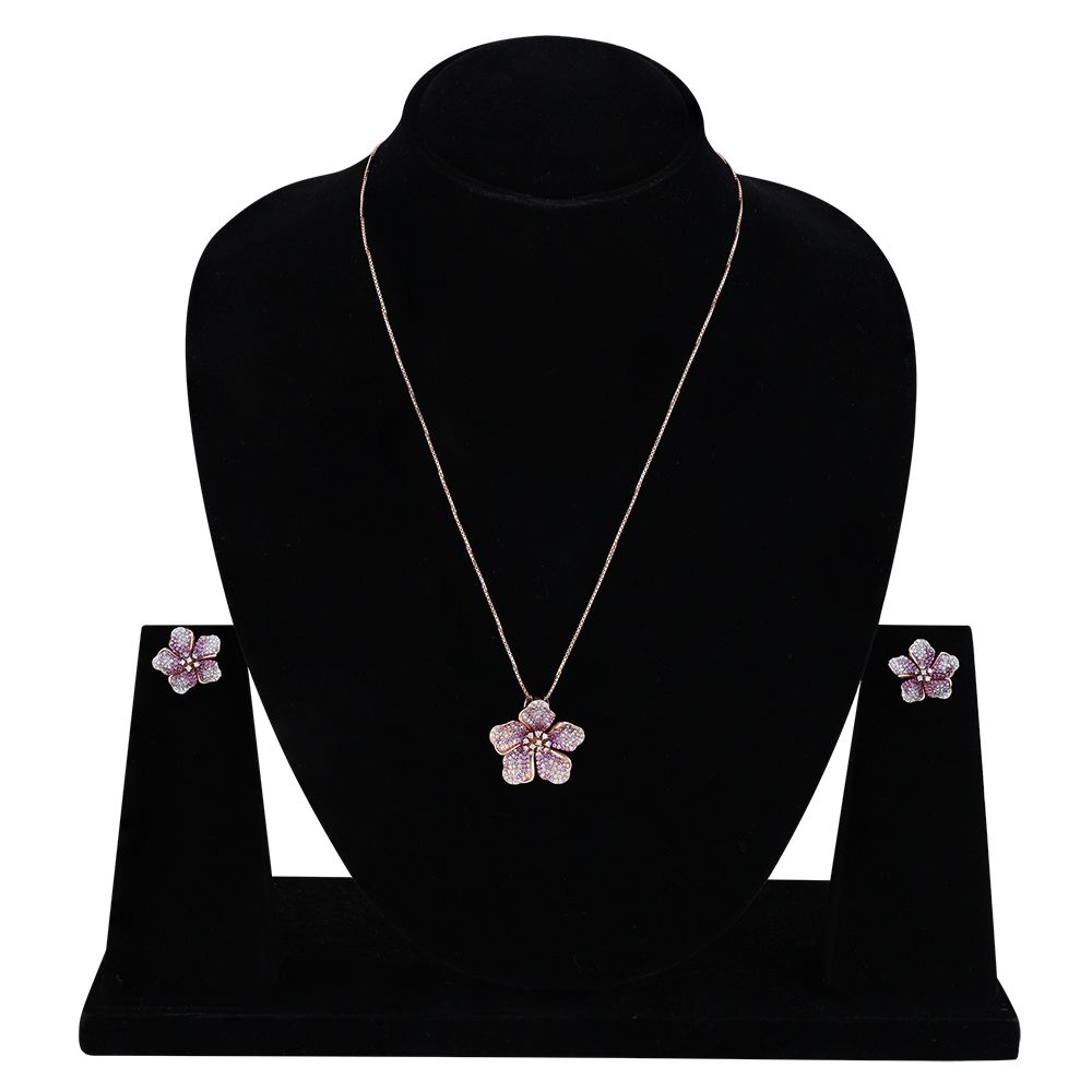 Buy Enigmatic Pink Sapphire and Diamond Pendant Set OSP24E68-D443X0B ...