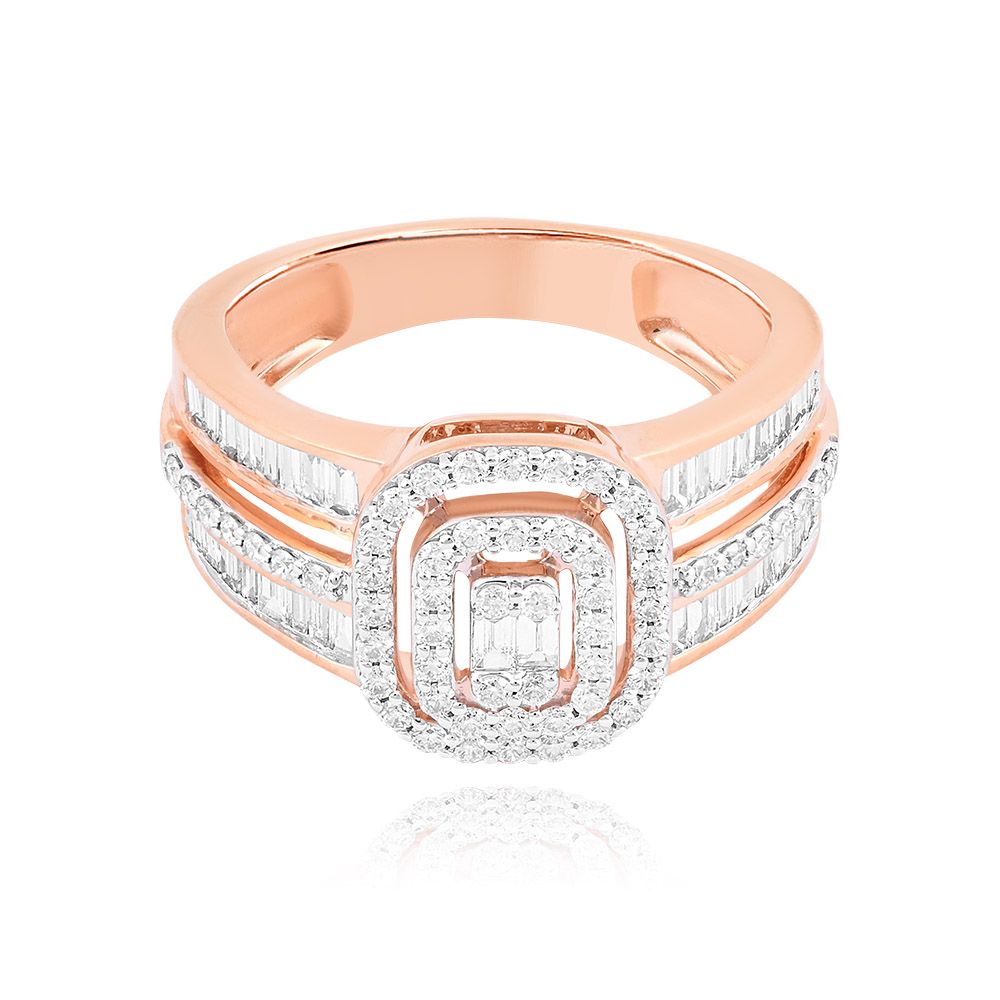 Buy Beautiful 18KT Rose Gold Women Ring ORG24L79 Online at ORRA.