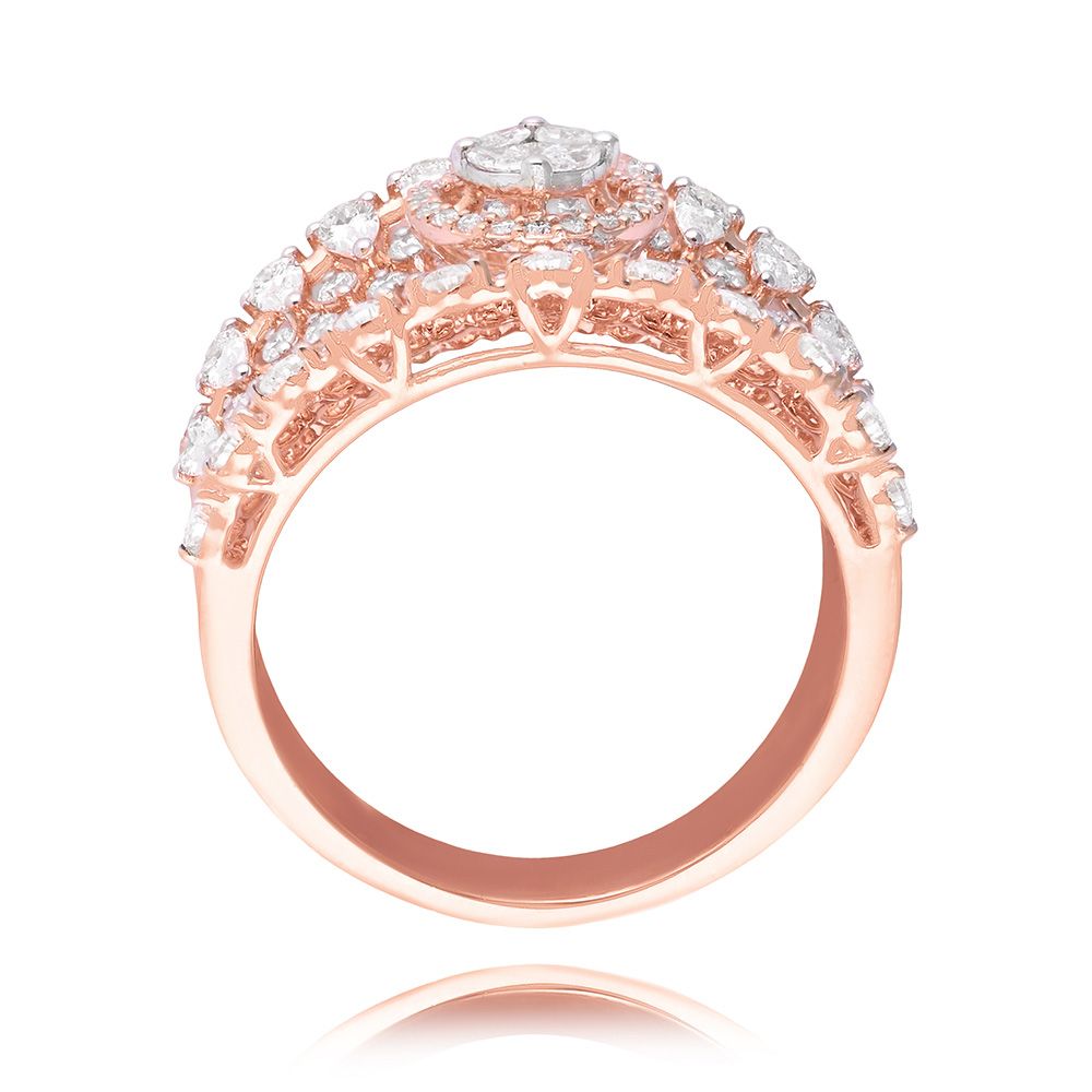 Buy Lattice Diamond Cocktail Ring ORG25K81 Online at ORRA.