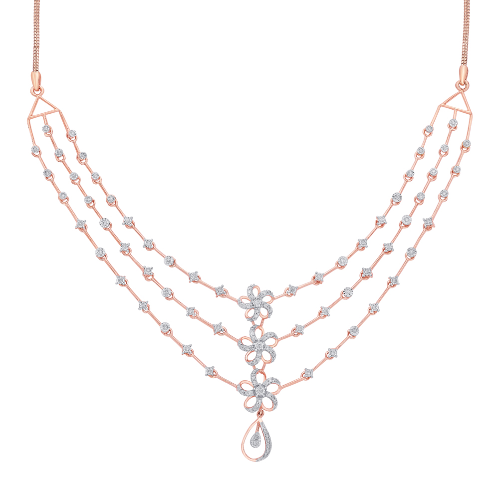 Buy Fashionable Diamond Astra Necklace OSN20066-DA00X1C Online at ORRA.