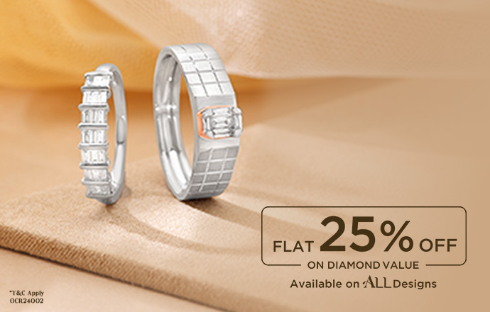 Buy Platinum Diamond Rings for Men & Women | Platinum Ring Price & Design
